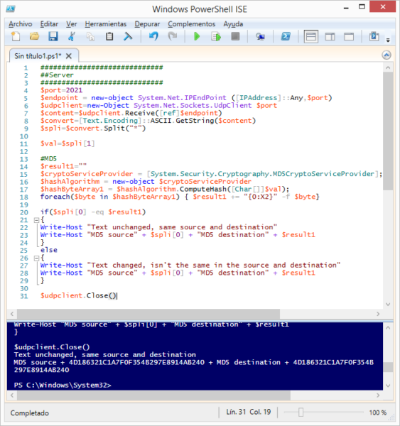 Check if a text has been modified during transmission (using MD5) | Operating systems, scripting ...