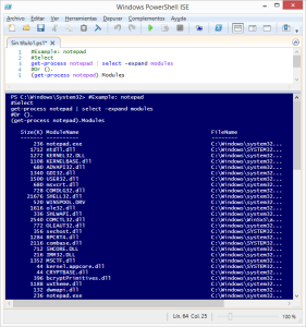 Getting list of dll files and modules loaded by process | Operating systems, scripting ...