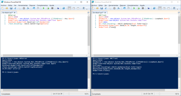 Send Time Between Server And Clients Sockets Udp Operating Systems Scripting Powershell
