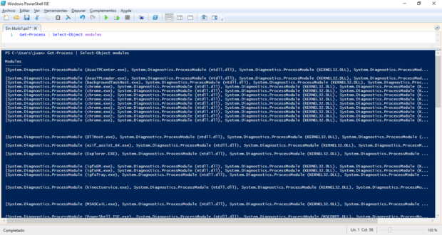 Getting List Of Modules Loaded By Process Operating Systems Scripting Powershell And