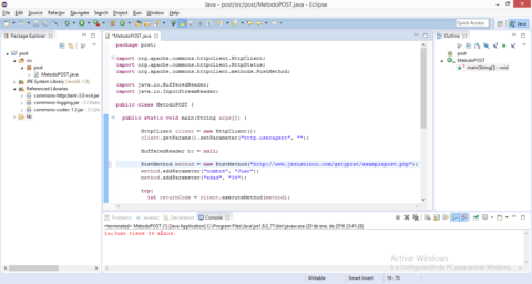 Realizar petición HTTP mediante el método POST utilizando librerías de ...