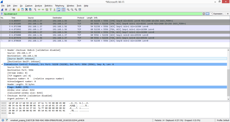 Análisis de conexiones TCP con Wireshark | Operating systems, scripting ...