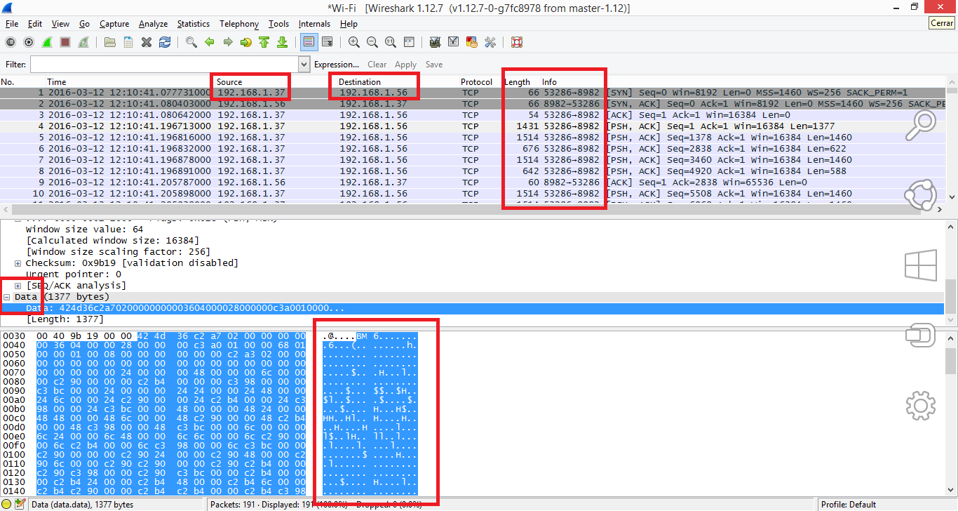 Análisis de imágenes con Wireshark | Operating systems, scripting ...