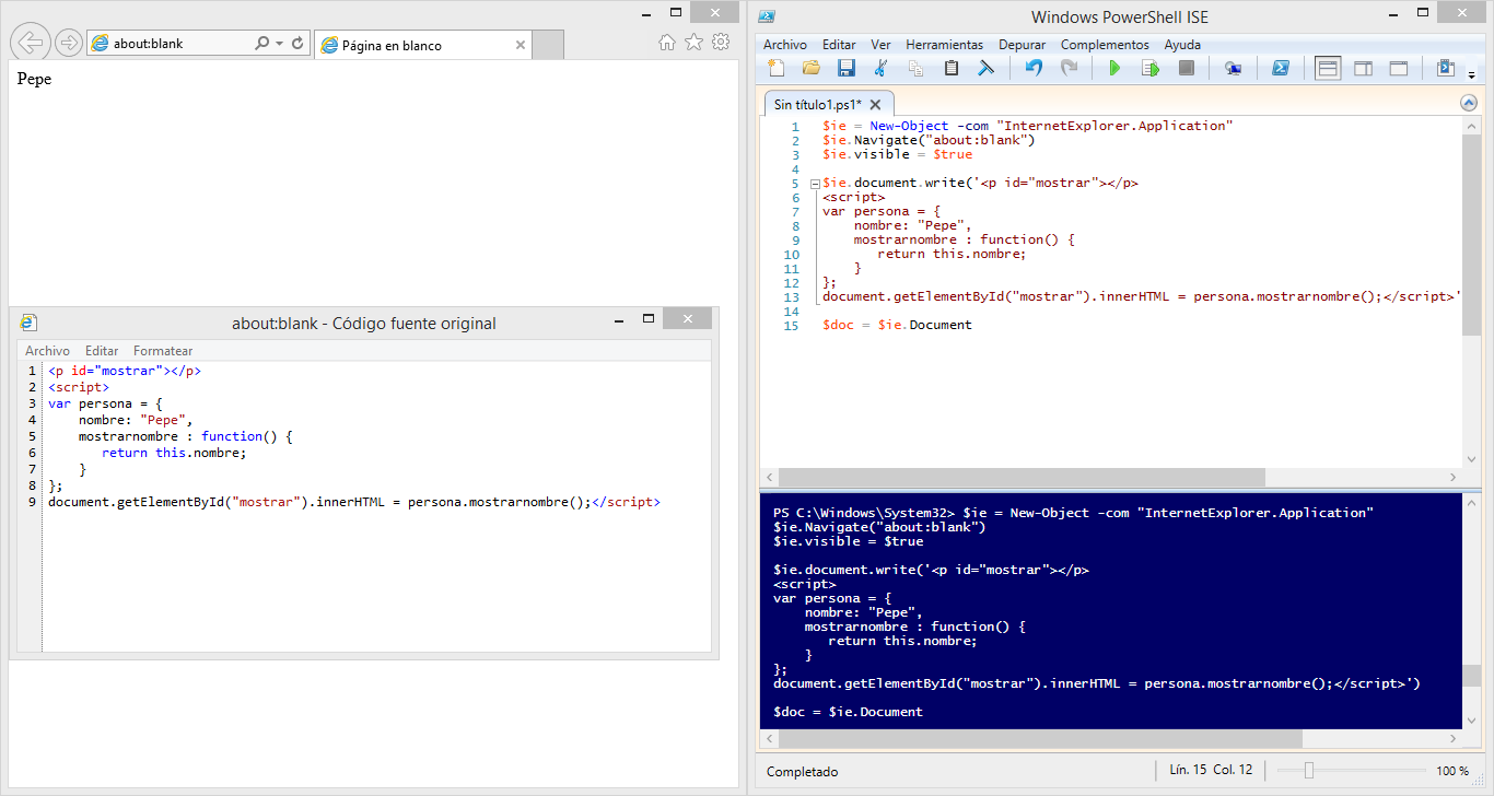 Utilizar objetos y métodos en JavaScript | Operating systems, scripting ...