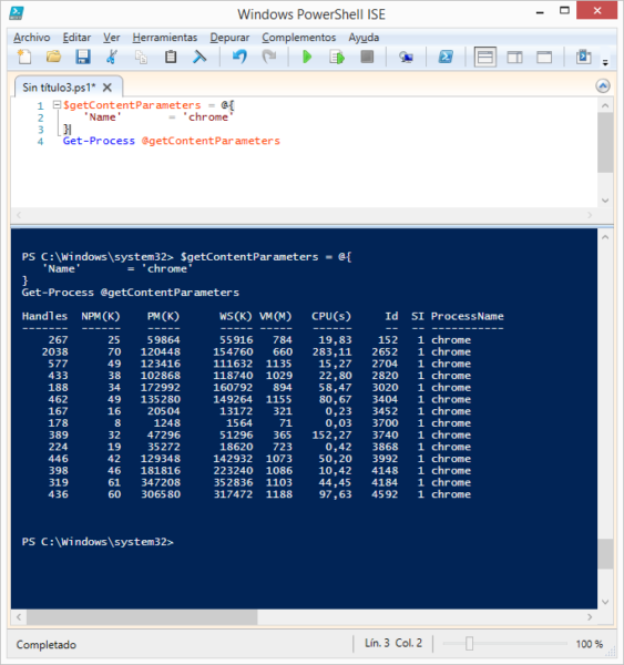 Splatting To Pass Parameters To Commands In Windows Powershell Operating Systems Scripting