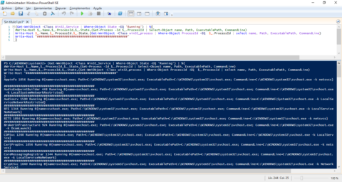 Analizar servicios con PowerShell | Operating systems, scripting, PowerShell and security ...