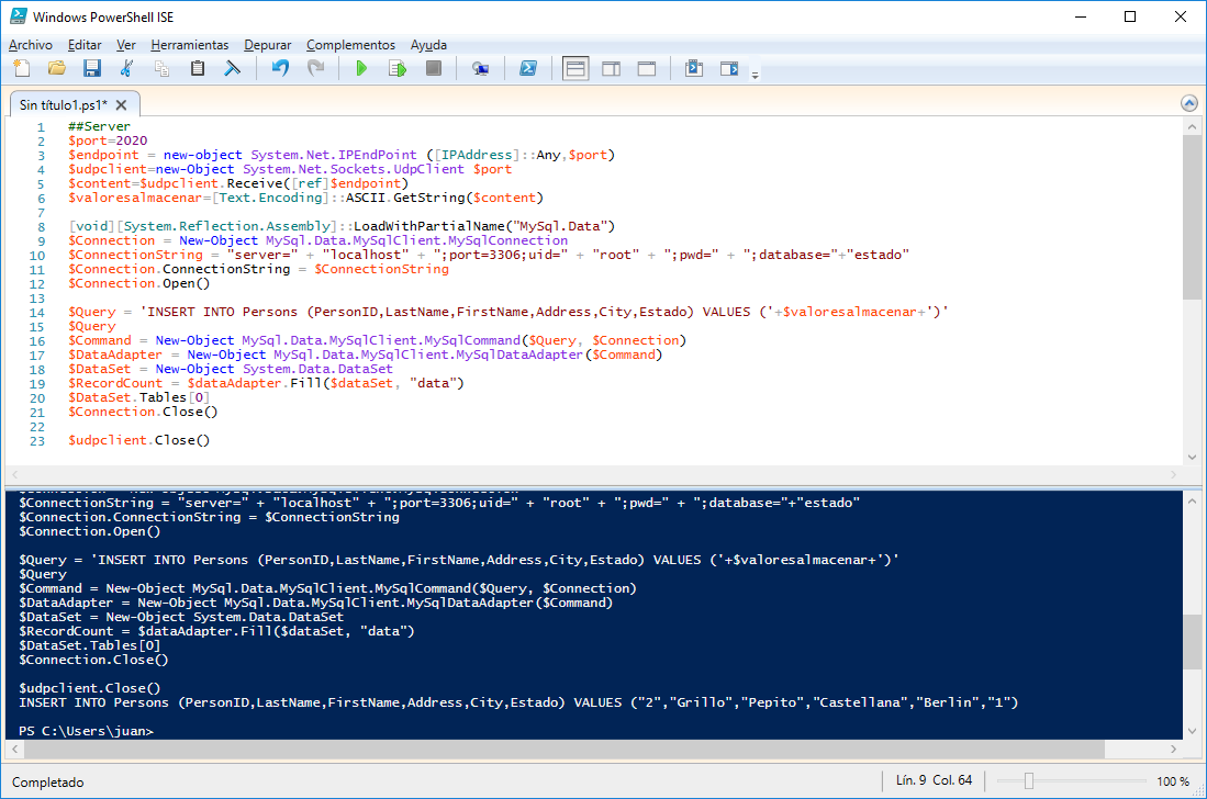Almacenar la información enviada entre un cliente y un servidor en una ...