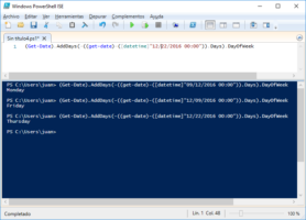 Cómo calcular qué día de la semana fue con PowerShell | Operating systems, scripting, PowerShell ...