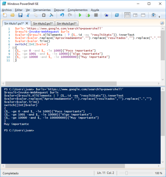 2. Programación en PowerShell (nivel intermedio) | Operating systems, scripting, PowerShell and ...