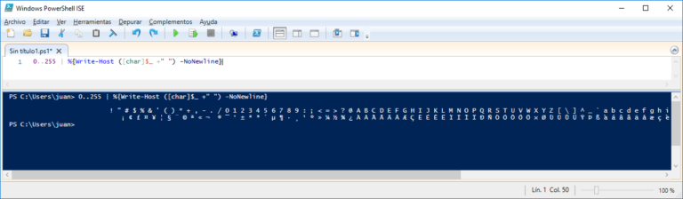 Use Powershell To Display Ascii Characters Operating Systems Scripting Powershell And