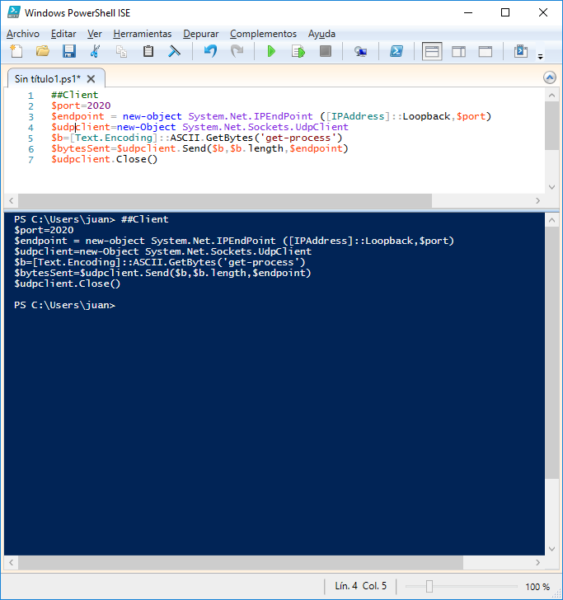 Ejecutar Un Cmdlet Remotamente En Un Equipo Utilizando Sockets Udp Operating Systems