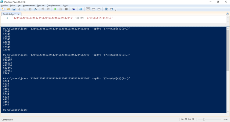 Dividir en grupos una cadena | Operating systems, scripting, PowerShell ...