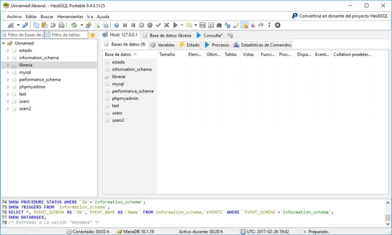 Ejercicios De Mysql Crear La Base De Datos Librería Operating Systems Scripting Powershell