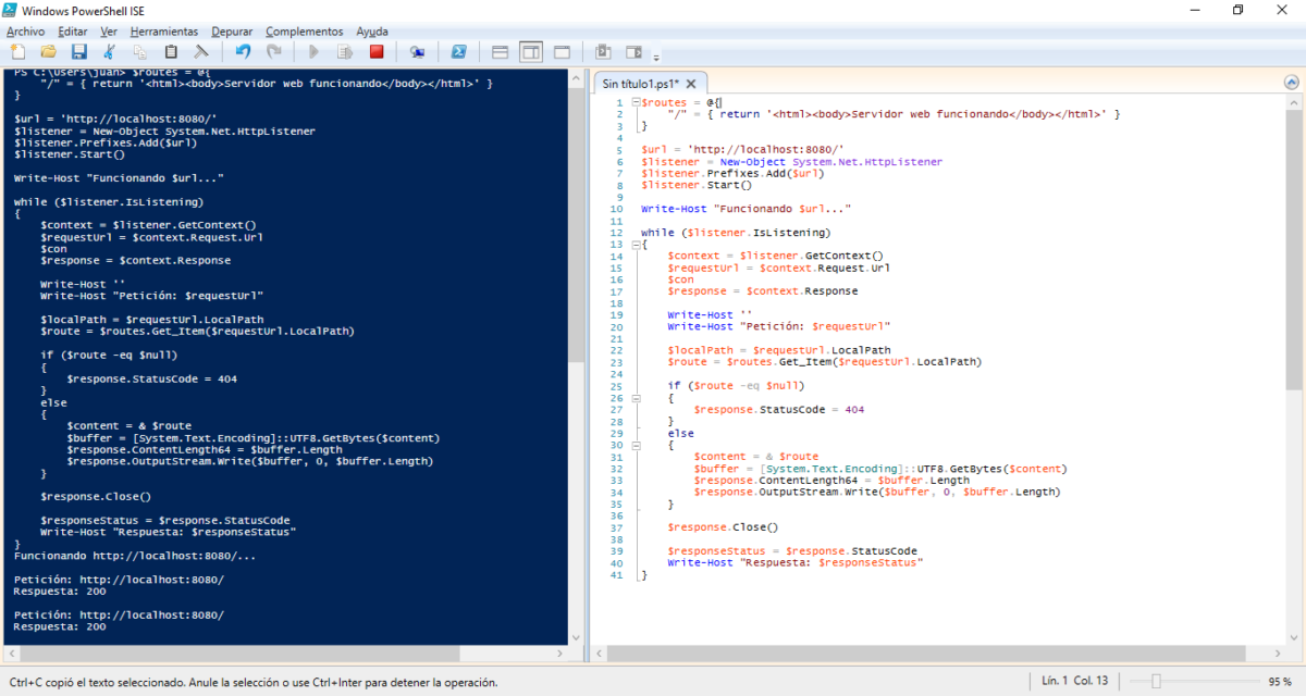 Crear Un Servidor Web Con Powershell Operating Systems Scripting Powershell And Security