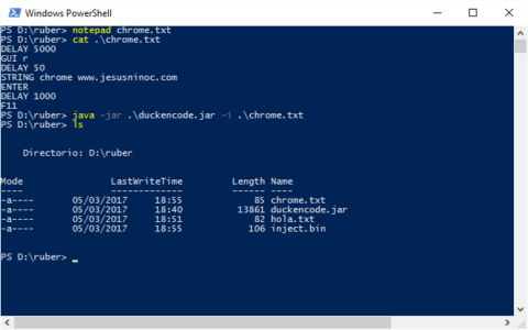 Scripts en Rubber Ducky (parte 1) | Operating systems, scripting, PowerShell and security ...