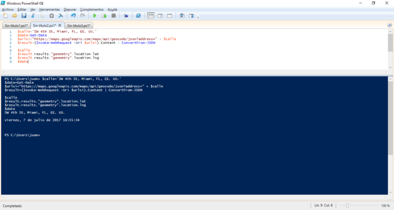 Ejercicios de PowerShell: crear una base de datos llamada gps y ...