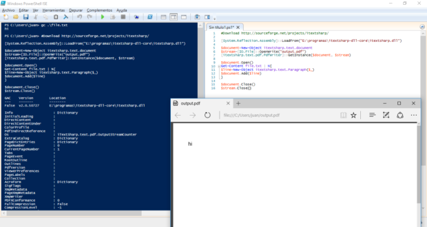 Crear un PDF utilizando PowerShell | Operating systems, scripting, PowerShell and security ...