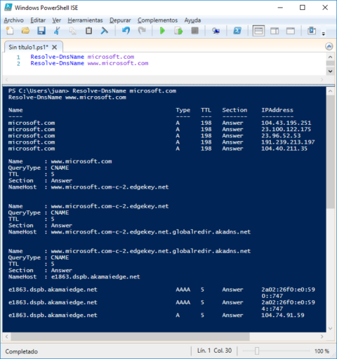 Resolve A Dns Host Name To An Ip Address Operating Systems Scripting Powershell And Security