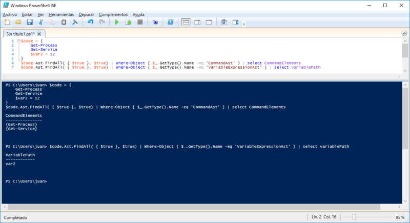 Encontrar cmdlets y variables en un bloque de PowerShell | Operating systems, scripting ...