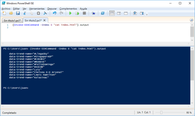 Subir un fichero por SSH a un servidor Linux desde PowerShell en ...