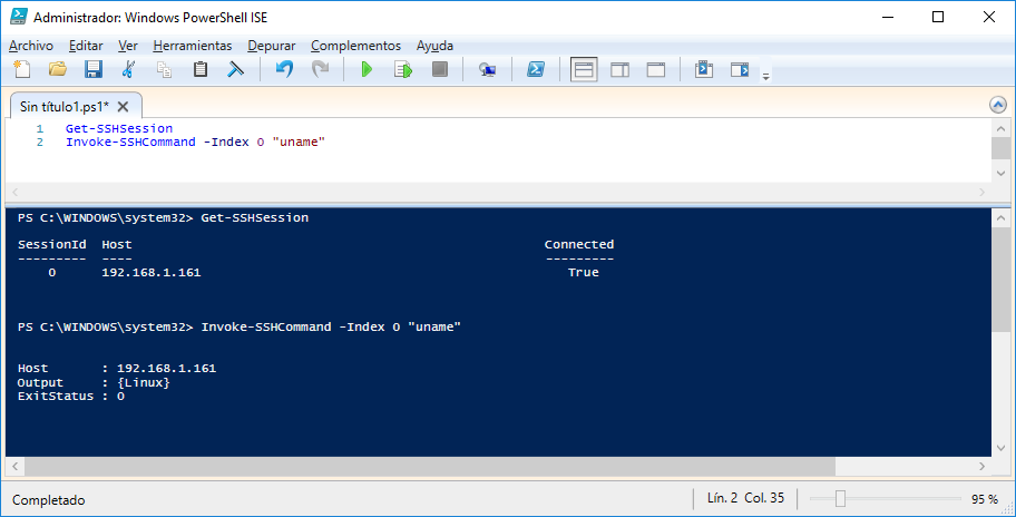 SSH desde PowerShell | Operating systems, scripting, PowerShell and ...