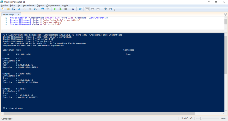 Crear Y Ejecutar Un Script De Bash Realizando Una Conexión Ssh A Un