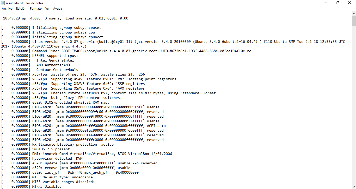 Analizar el rendimiento de Linux realizando una conexión SSH desde ...