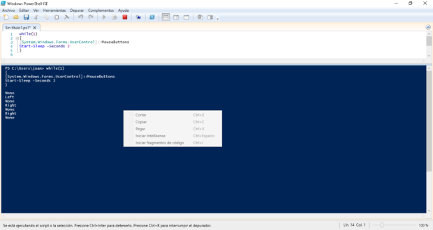 Capture Mouse Click In Powershell Operating Systems Scripting Powershell And Security