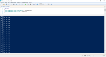 Mostrar los eventos (clic izquierdo, derecho o centro) y las coordenadas del ratón en PowerShell ...