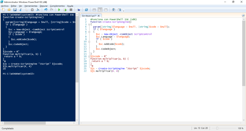 Utilizar funciones de JavaScript en PowerShell (ScriptControl) | Operating systems, scripting ...