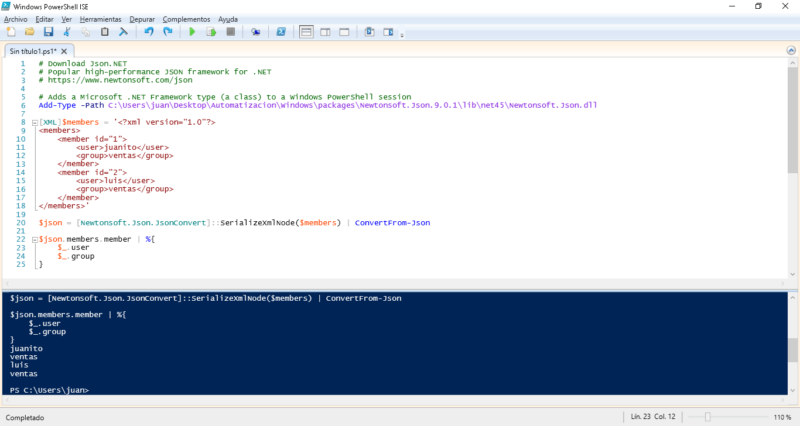 Convert Xml To Json Powershell Operating Systems Scripting Powershell And Security