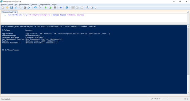 List event log | Operating systems, scripting, PowerShell and security | jesusninoc.com
