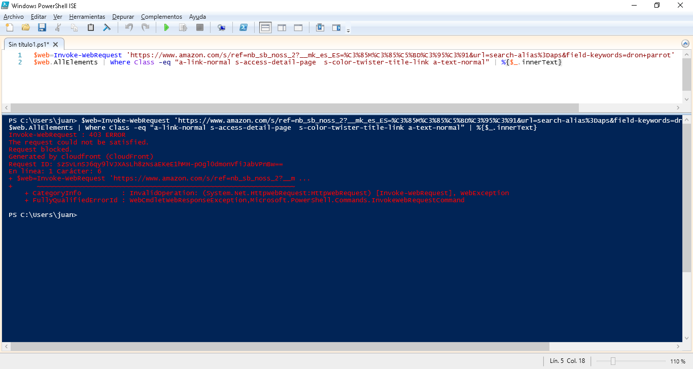 Ver todos los resultados más relevantes de un producto en Amazon con ...