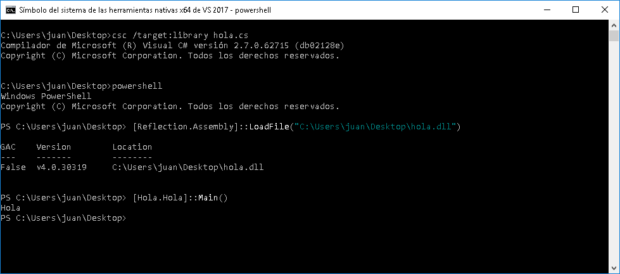 Utilizar Una Dll Compilada Con Microsoft Visual C En Powershell Operating Systems Scripting