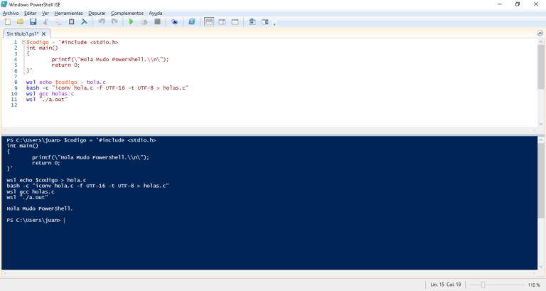 Compilar Un Programa En C Mediante Gcc Gnu Compiler Collection Desde Powershell Operating