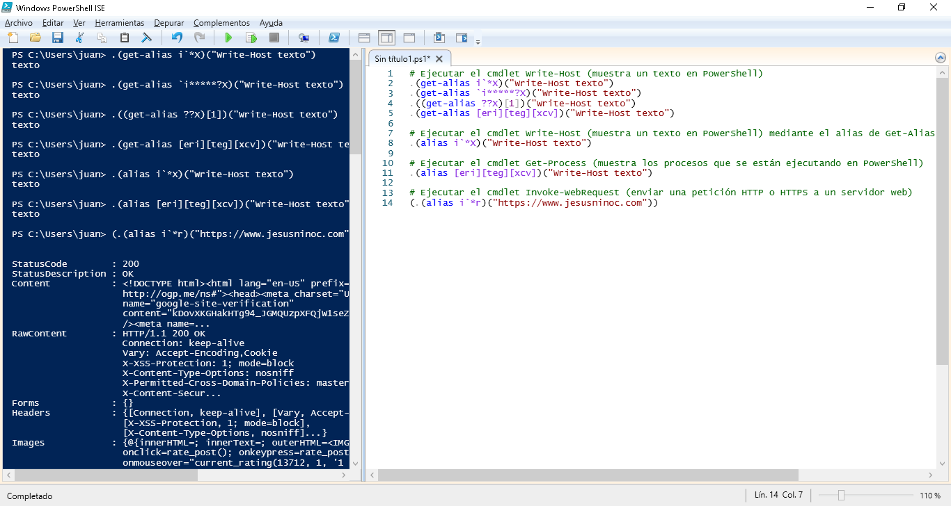 Ejecutar en PowerShell mediante ofuscación y Expresiones Regulares ...