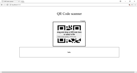 Crear un servidor web con un servicio que permita leer un código QR ...