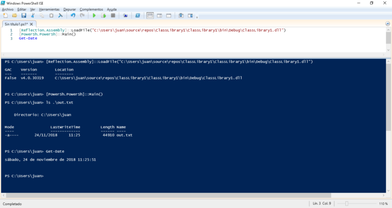 Crear, compilar y ejecutar una DLL con Microsoft Visual C# que ejecute un cmdlet de PowerShell ...