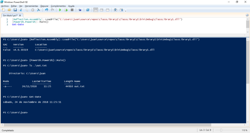 Crear, compilar y ejecutar una DLL con Microsoft Visual C# que ejecute un cmdlet de PowerShell ...