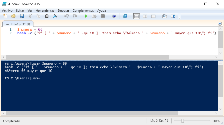 Check If One Number Is Greater Than Another With Wsl Using A Variable From Powershell
