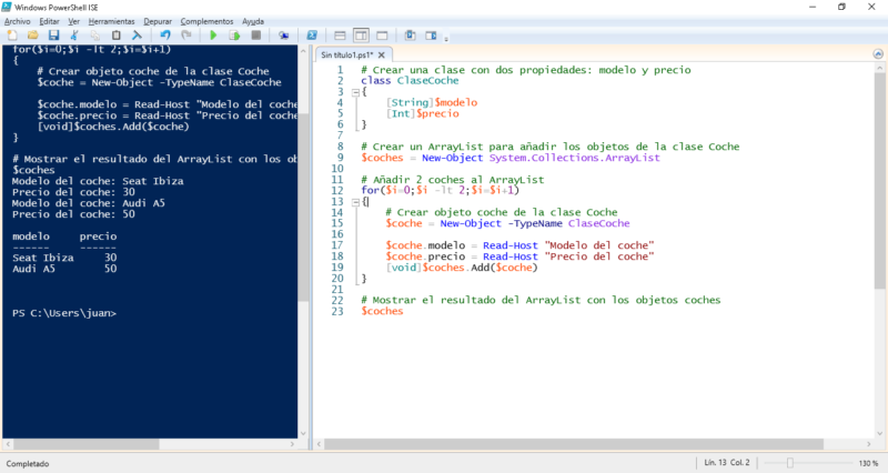 Crear un array (ArrayList) en PowerShell y añadir objetos | Operating ...