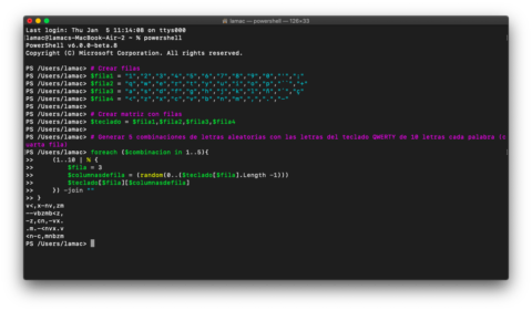 Generador de combinaciones de letras | Operating systems, scripting, PowerShell and security ...