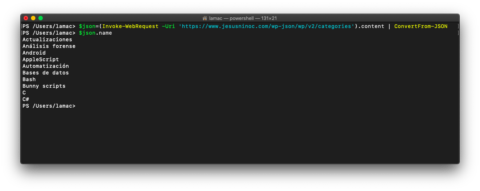 Importar contenido JSON desde un recurso web en PowerShell | Operating systems, scripting ...
