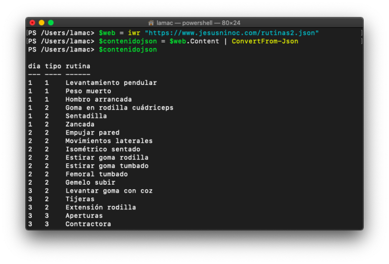 Importar contenido JSON desde una web, convertirlo y guardarlo a CSV desde PowerShell ...