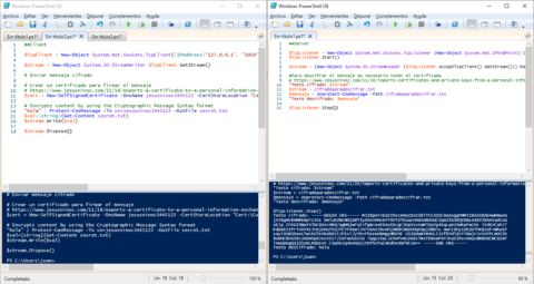 Ejercicios de seguridad: realizar una comunicación TCP segura ...