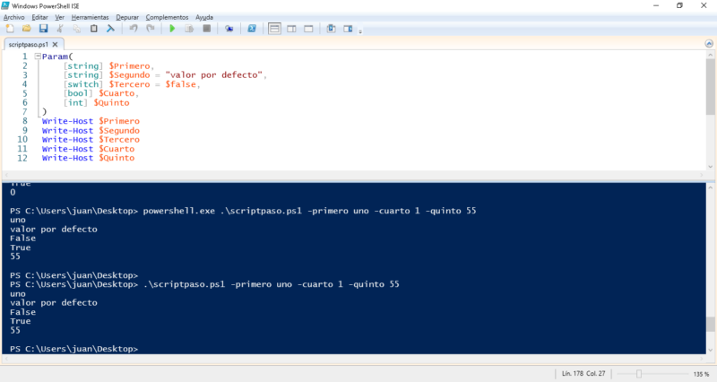 Pasar Parámetros En Scripts De Powershell Operating Systems Scripting Powershell And 