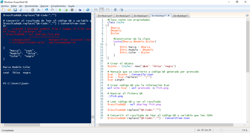 Convertir En Formato Json Un Objeto De Powershell Y Después Convertirlo Nuevamente A Un Código