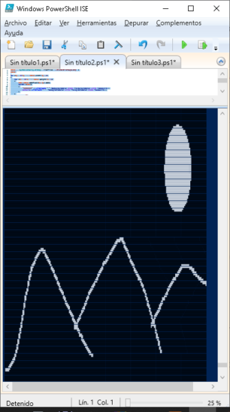 Representar un dibujo BMP en la consola de PowerShell leyendo pixel a ...