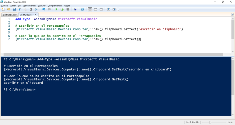 Escribir en el Portapapeles de Windows con Visual Basic desde PowerShell | Operating systems ...