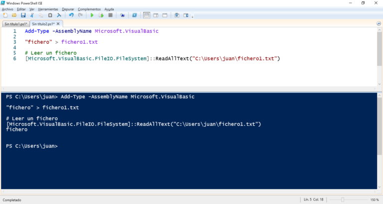 Leer de un archivo de texto con Visual Basic desde PowerShell | Operating systems, scripting ...